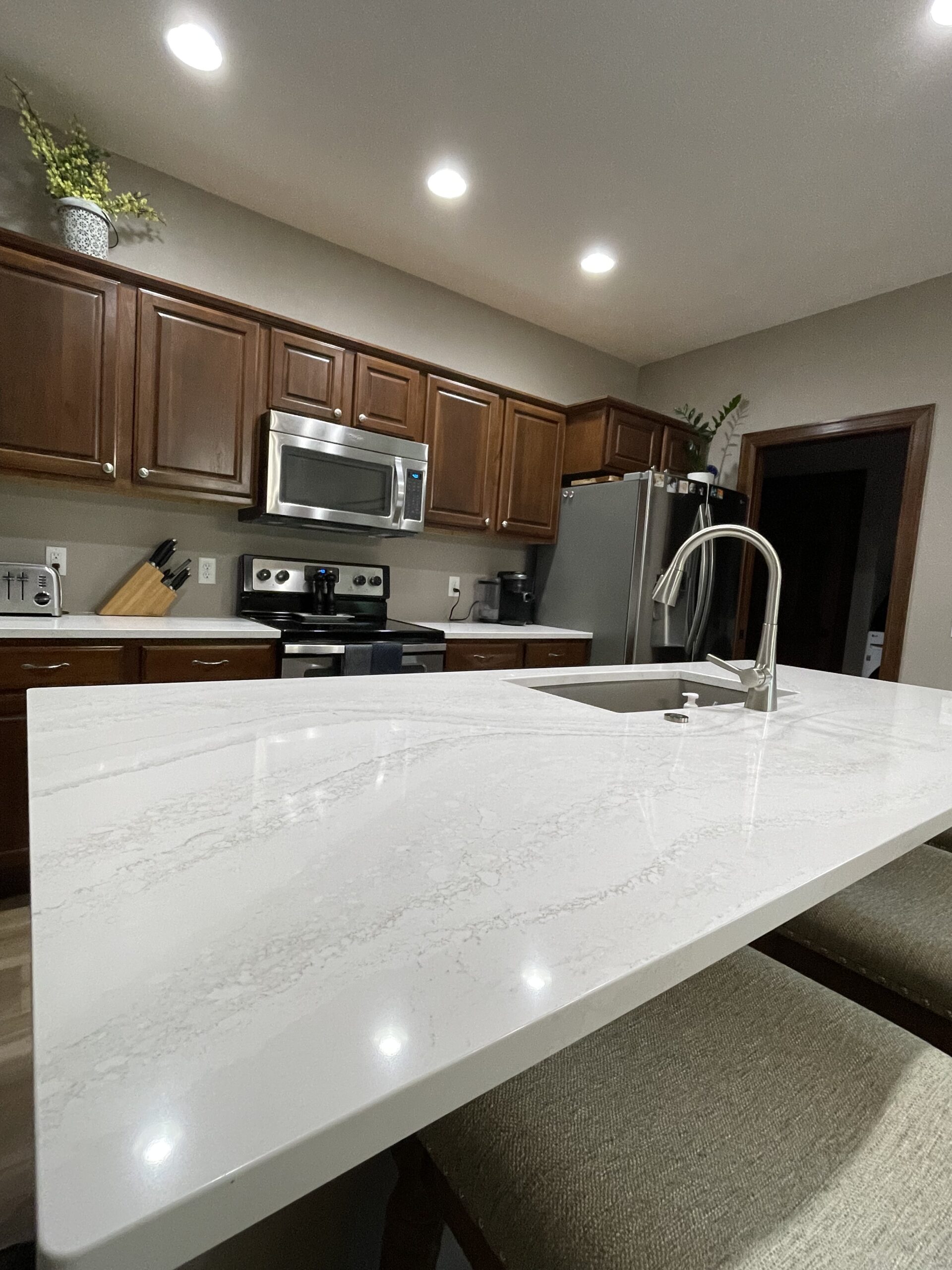 Forever Attached to Cambria Everleigh Quartz - Creative Surfaces